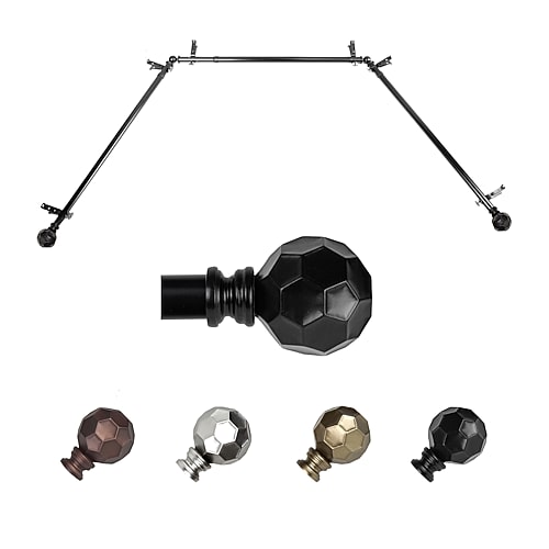 Click here for Rod Desyne Christiano Bay Window Rod  One Size  Bl... prices