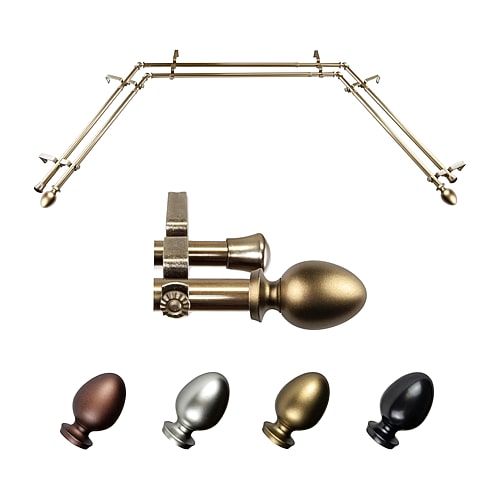 Click here for Rod Desyne Emeka Double Bay Window Rod  One Size... prices