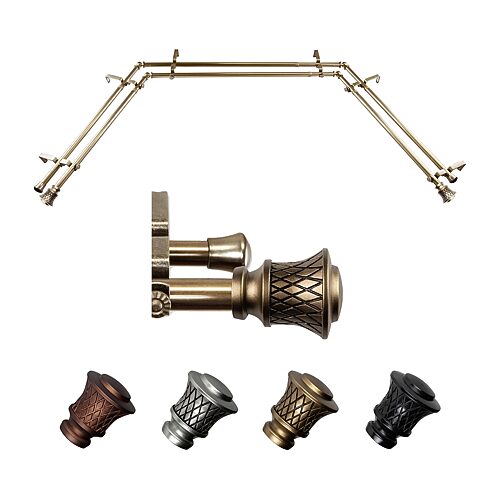 Click here for Rod Desyne Lennart Double Bay Window Rod  One Size... prices