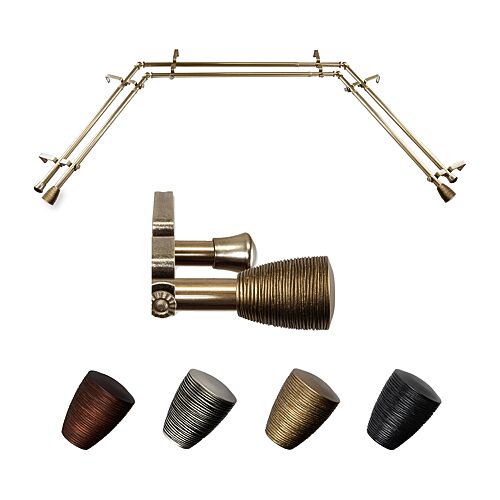 Click here for Rod Desyne Tarzan Double Bay Window Rod  One Size... prices