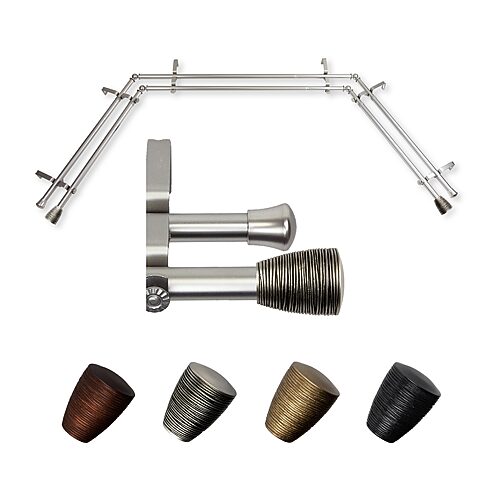 Click here for Rod Desyne Tarzan Double Bay Window Rod  One Size... prices