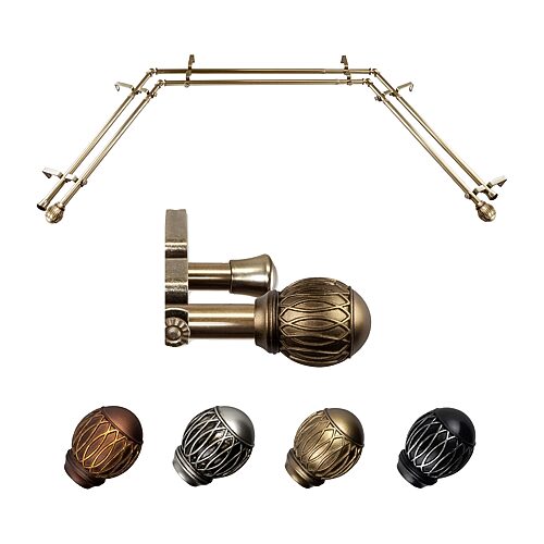 Click here for Rod Desyne Tyoma Double Bay Window Rod  One Size... prices