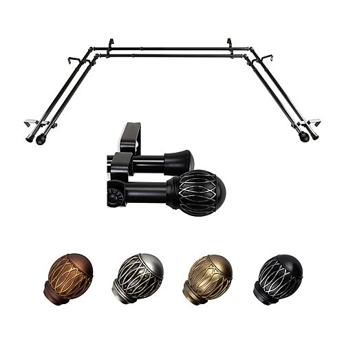 Click here for Rod Desyne Tyoma Double Bay Window Rod  One Size... prices