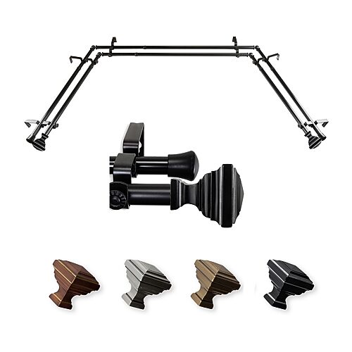 Click here for Rod Desyne Eudora Double Bay Window Rod  One Size... prices