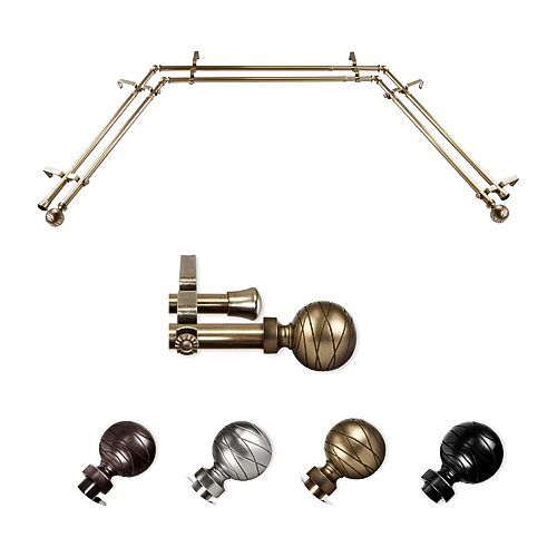 Click here for Rod Desyne Arman Double Bay Window Rod  One Size... prices