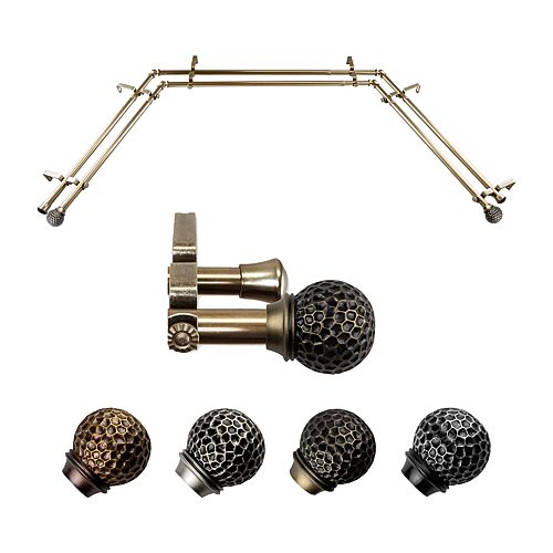 Click here for Rod Desyne Celio Double Bay Window Rod  One Size... prices