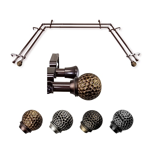 Click here for Rod Desyne Celio Double Bay Window Rod  One Size... prices