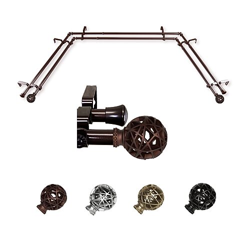 Click here for Rod Desyne Leanette Double Bay Window Rod  One Siz... prices
