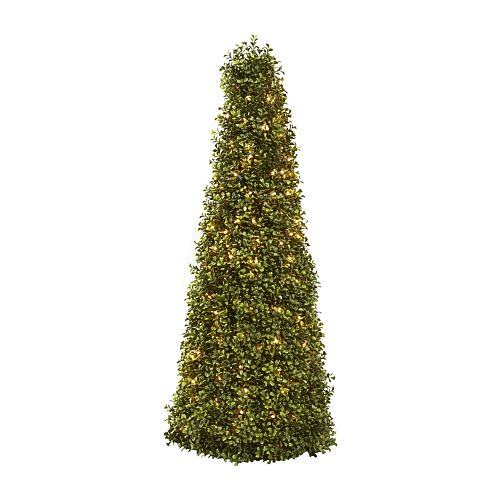 Click here for Nearly Natural 39in Boxwood Cone With Lights 3 1/2... prices