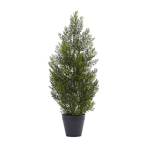 Nearly Natural 2ft Mini Cedar 2 Foot Christmas Tree  One Size  Green