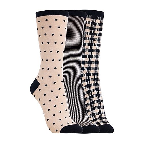 Click here for Clarks Womens 3 Pair Crew Socks  9-11  Multiple Co... prices