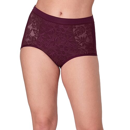 Click here for Bali Breathe Cotton Modal Lace High Rise Brief DFC... prices