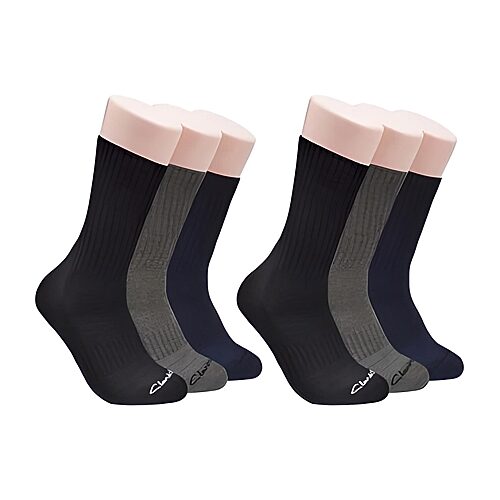 Click here for Clarks Mens 6 Pair Crew Socks  10-13  Multiple Col... prices