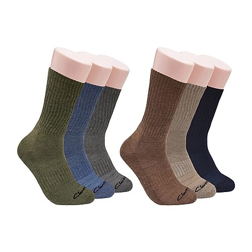 Click here for Clarks Mens 6 Pair Crew Socks  10-13  Multiple Col... prices