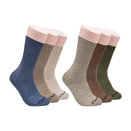 Click here for Clarks Mens 6 Pair Crew Socks  10-13  Multiple Col... prices