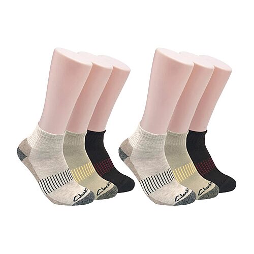 Click here for Clarks Mens 6 Pair Low Cut Socks  10-13  Multiple... prices