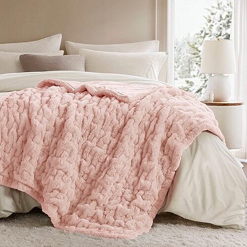 Click here for Madison Park Ruched Reversible Faux-Fur Throw  50... prices