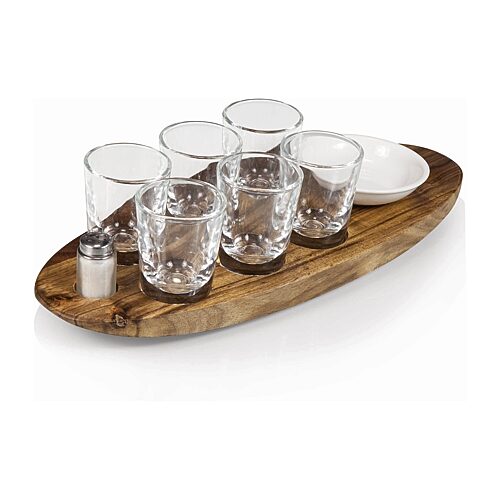 Click here for Picnic Time 9-pc. Shot Glass Set  One Size  Brown prices