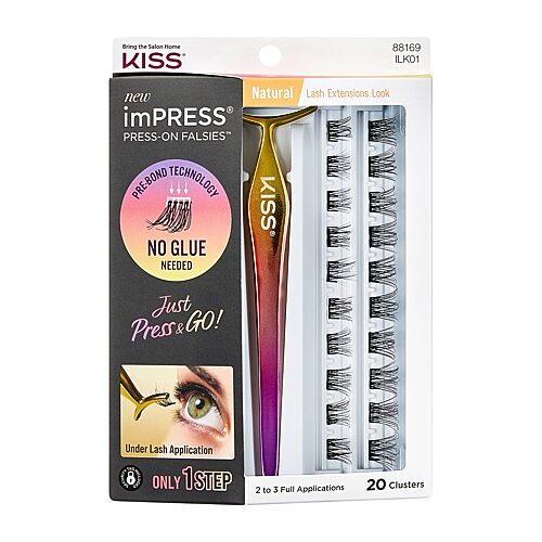Click here for Kiss Lashes Impress Press-On Falsies Eyelash Clust... prices
