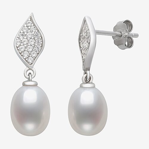 Click here for Womens White Cultured Freshwater Pearl Sterling Si... prices