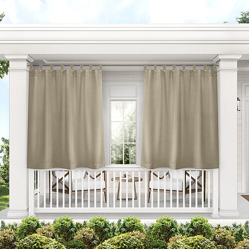 Click here for Town And Country Cabana Solid Grommet Top Light-Fi... prices