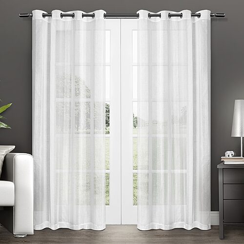 Click here for Exclusive Home Curtains Penny Grommet Top Sheer Se... prices
