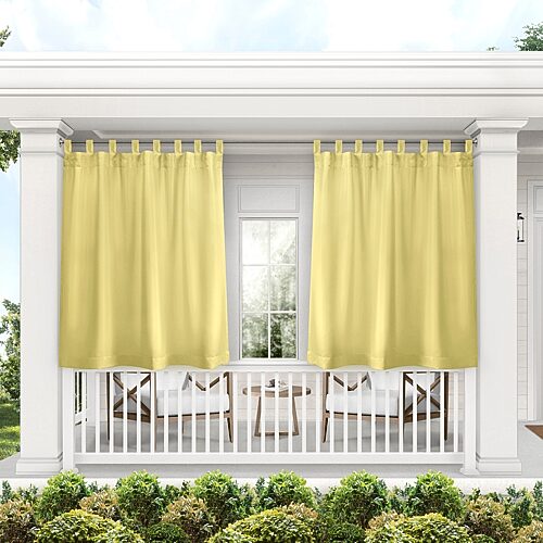 Click here for Town And Country Cabana Solid Grommet Top Light-Fi... prices