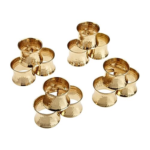 Click here for Design Imports Hammered 12-pc. Napkin Rings  One S... prices