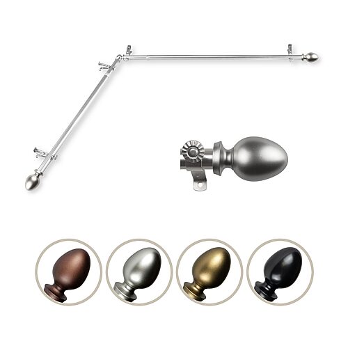 Click here for Rod Desyne Emeka Corner 3/4 IN Adjustable Curtain... prices