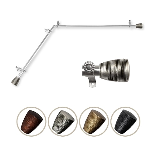 Click here for Rod Desyne Tarzan Corner 3/4 IN Adjustable Curtain... prices