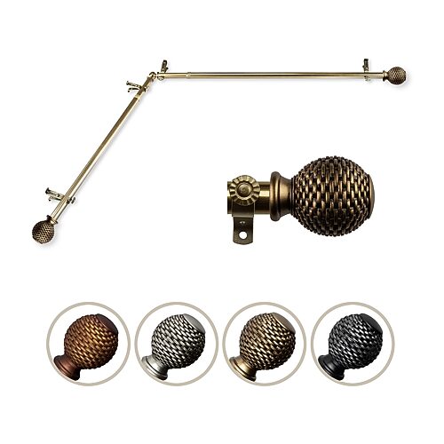 Click here for Rod Desyne Ozana Corner 3/4 IN Adjustable Curtain... prices