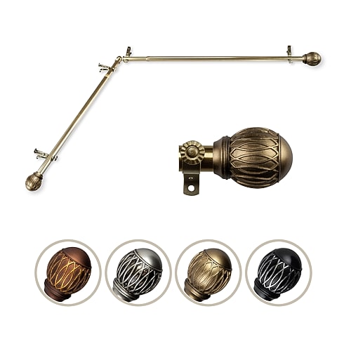 Click here for Rod Desyne Tyoma Corner 3/4 IN Adjustable Curtain... prices