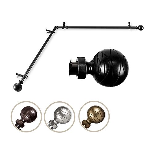 Click here for Rod Desyne Arman Corner 3/4 IN Adjustable Curtain... prices
