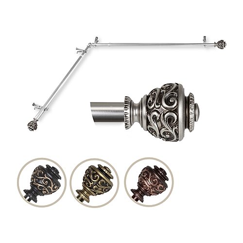 Click here for Rod Desyne Eleanor Corner 3/4 IN Adjustable Curtai... prices