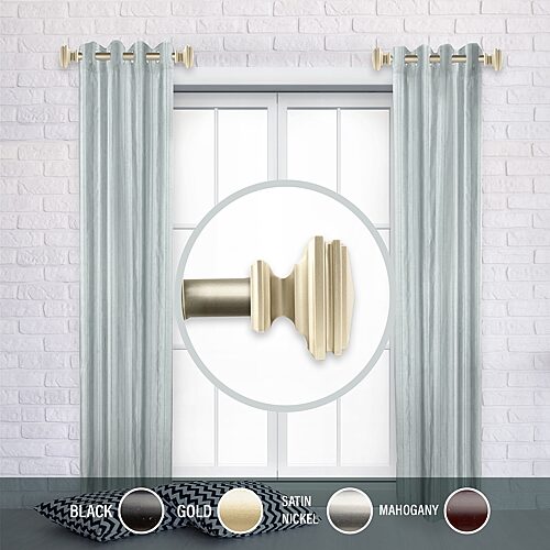 Click here for Rod Desyne (Set Of 2) Bedpost 1 IN Adjustable Side... prices