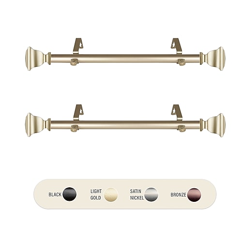 Click here for Rod Desyne (Set Of 2) Romeo 1 IN Adjustable Side C... prices