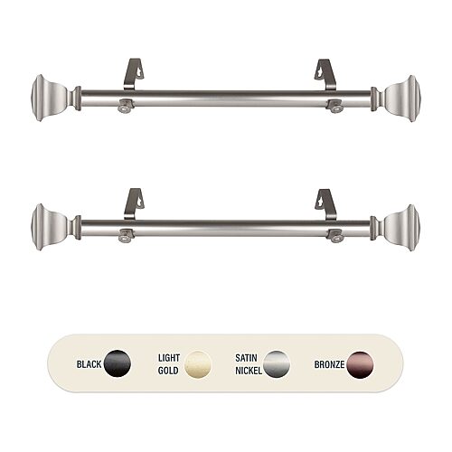 Click here for Rod Desyne (Set Of 2) Romeo 1 IN Adjustable Side C... prices