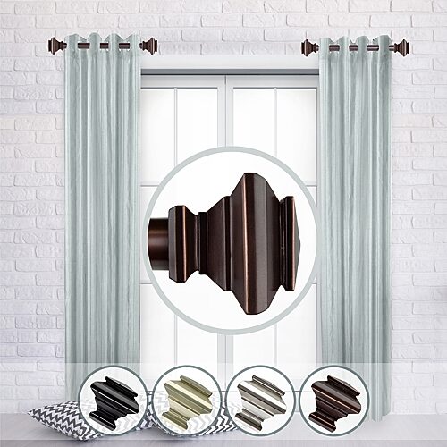 Click here for Rod Desyne (Set Of 2) Fern 1 IN Adjustable Side Cu... prices