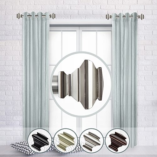 Click here for Rod Desyne (Set Of 2) Fern 1 IN Adjustable Side Cu... prices