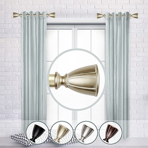 Click here for Rod Desyne (Set Of 2) Ayla 1 IN Adjustable Side Cu... prices