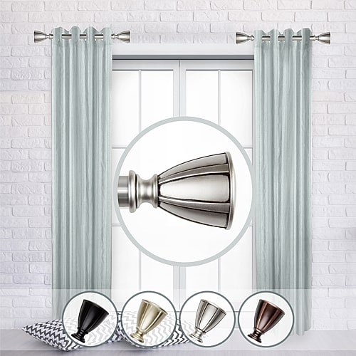 Click here for Rod Desyne (Set Of 2) Ayla 1 IN Adjustable Side Cu... prices