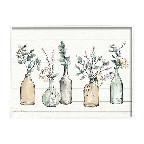 Click here for 24X30 Bottles And Plants Farm Print  One Size  Whi... prices