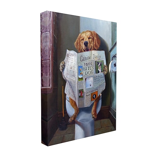 Click here for Stupell Industries Dog Reading The Newspaper Canva... prices