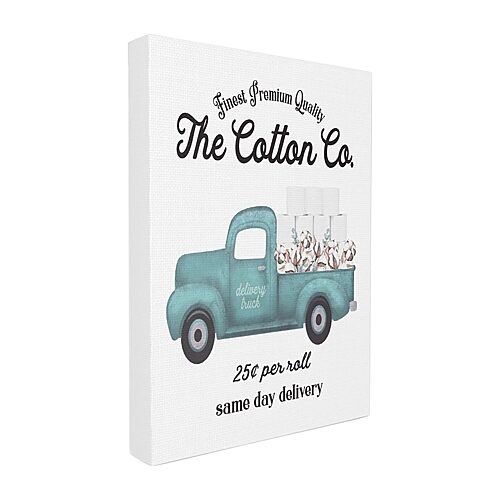 Click here for Stupell Industries Toilet Paper Cotton Canvas Art... prices