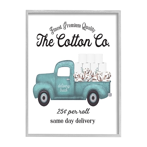Click here for 24X30 Toilet Paper Cotton Print  One Size  Blue prices