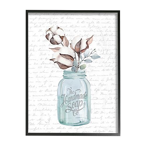 Click here for 24X30 Handmade Soap Jar Print  One Size  White prices