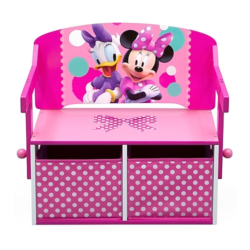 Click here for Disney Minnie Mouse Kids Wooden Storage Bench  One... prices