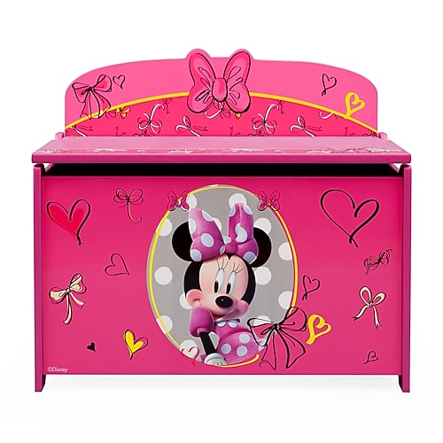 Disney Minnie Mouse Wooden Toy Box  One Size  Pink
