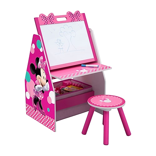 Delta Children Minnie Mouse Deluxe Kids Art Table Minnie Mouse 2-pc. Easel  One Size  Pink