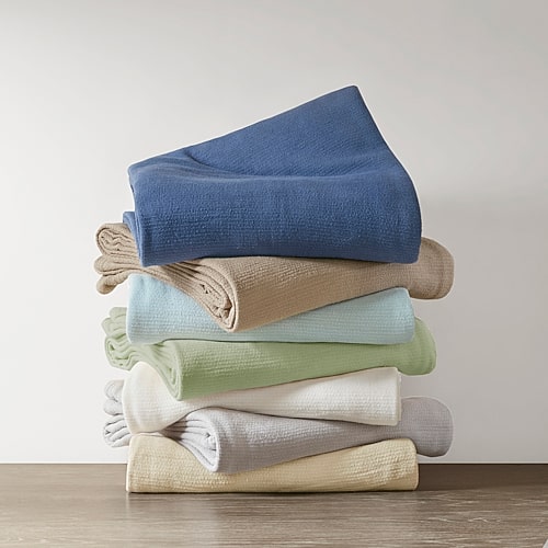 Click here for Madison Park Freshspun Basketweave 100 Cotton Blan... prices